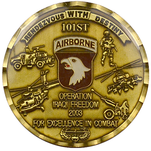 Eagles of War - 101st Airborne Division (Air Assault), 2003 Combat Coin ...